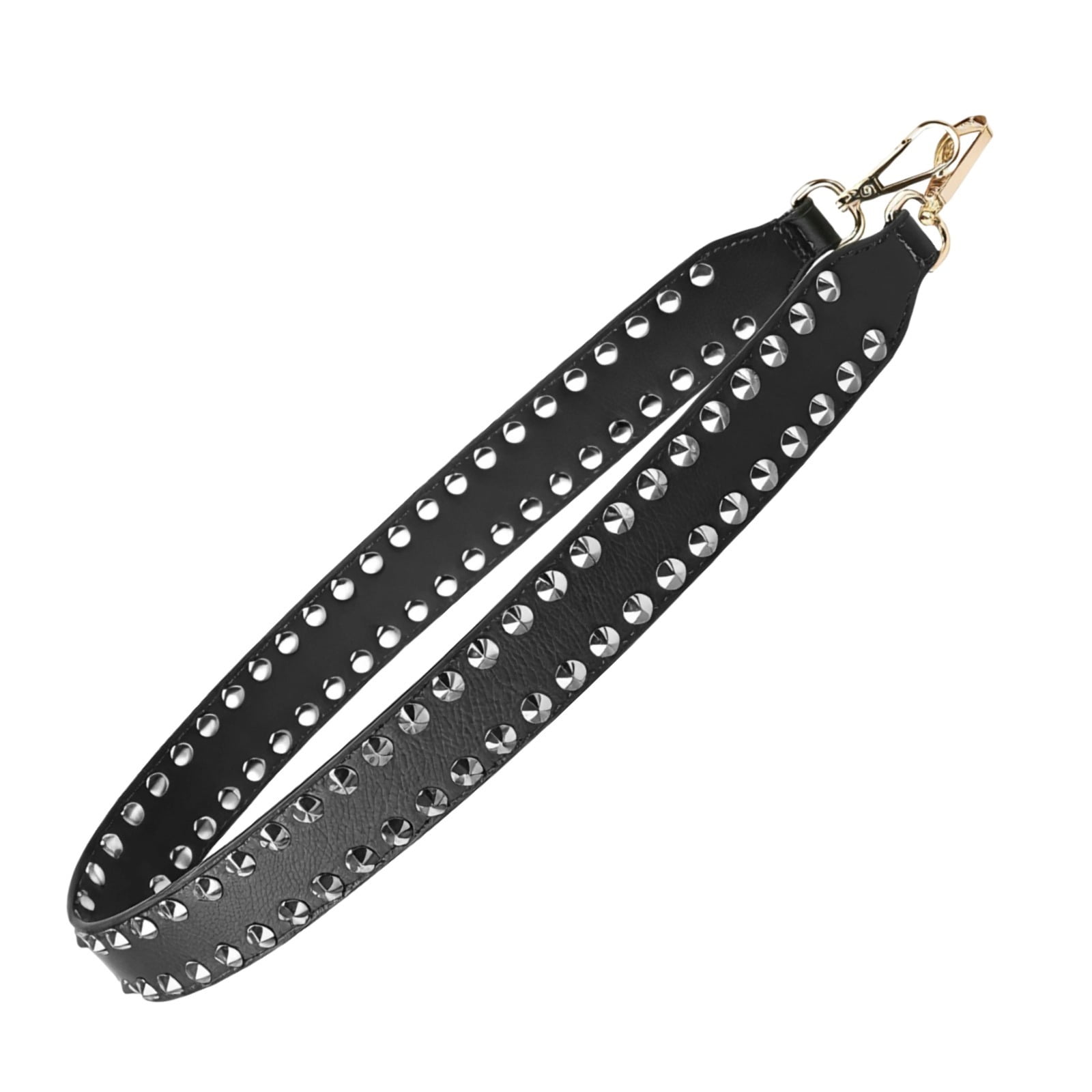 Click here for Dollcube Wide Leather Shoulder Bag Strap  Silver S... prices