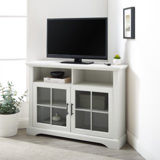 Modern TV Stand for TVs up to 75", White Finish - Walmart.com
