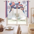 4th of July Kitchen Curtains Swag Valance for Windows/Bathroom/Cafe ...
