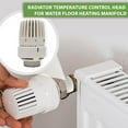 Thermostatic Radiator Valve Head,Replacement Straight Type Thermostatic ...