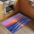Coastal Entryway Rug 2x3ft Washable Non Slip Bathroom Rug Low Pile ...