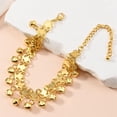DESIGNICE Boho Jingling Bell Anklet Gold-Tone Plated Tassel Bracelet ...
