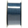 Offray Ribbon, Denim Blue 1 1/2 inch Woven Burlap Woven Ribbon, 9 feet ...