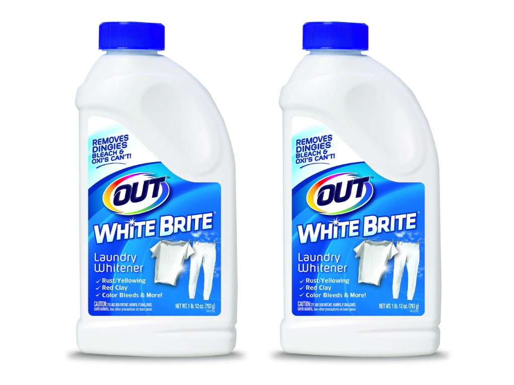 OUT White Brite Laundry Whitener Powder, 1 lb 12 oz, 2 Bottles ...