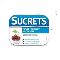Sucrets Kids Soothing Sore Throat & Cough Lozenges, Vapor Cherry Flavor ...