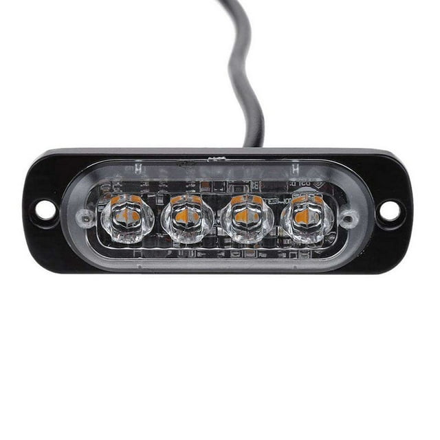 Car Emergency 4 LED Light Strobe Flashing Warning Lights Breakdown ...