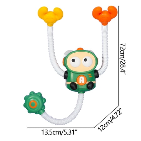 Children's Robot Shower Shower Bath Double Nozzle Electric Shower Baby ...