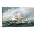 ARTCANVAS The Norwegian Bark Superb Shortening Sail in Mid-Ocean 1904 ...