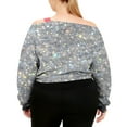 cocolona Womens Off The Shoulder Cropped Sweatshirt Fall Winter ...