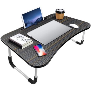 Mind Reader Folding Lap Tray, Bed Breakfast Desk with Collapsible Legs ...