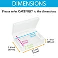 12 Pack 3.5x2.6x1.1 Inches Small Clear Plastic Box Storage Containers ...