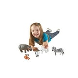 Learning Resources Jumbo Zoo Animals, Assorted Species, Set of 5 ...