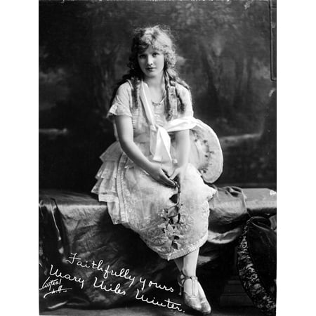 Mary Minter on Dress sitting and posed Photo Print (24 x 30) | Walmart ...