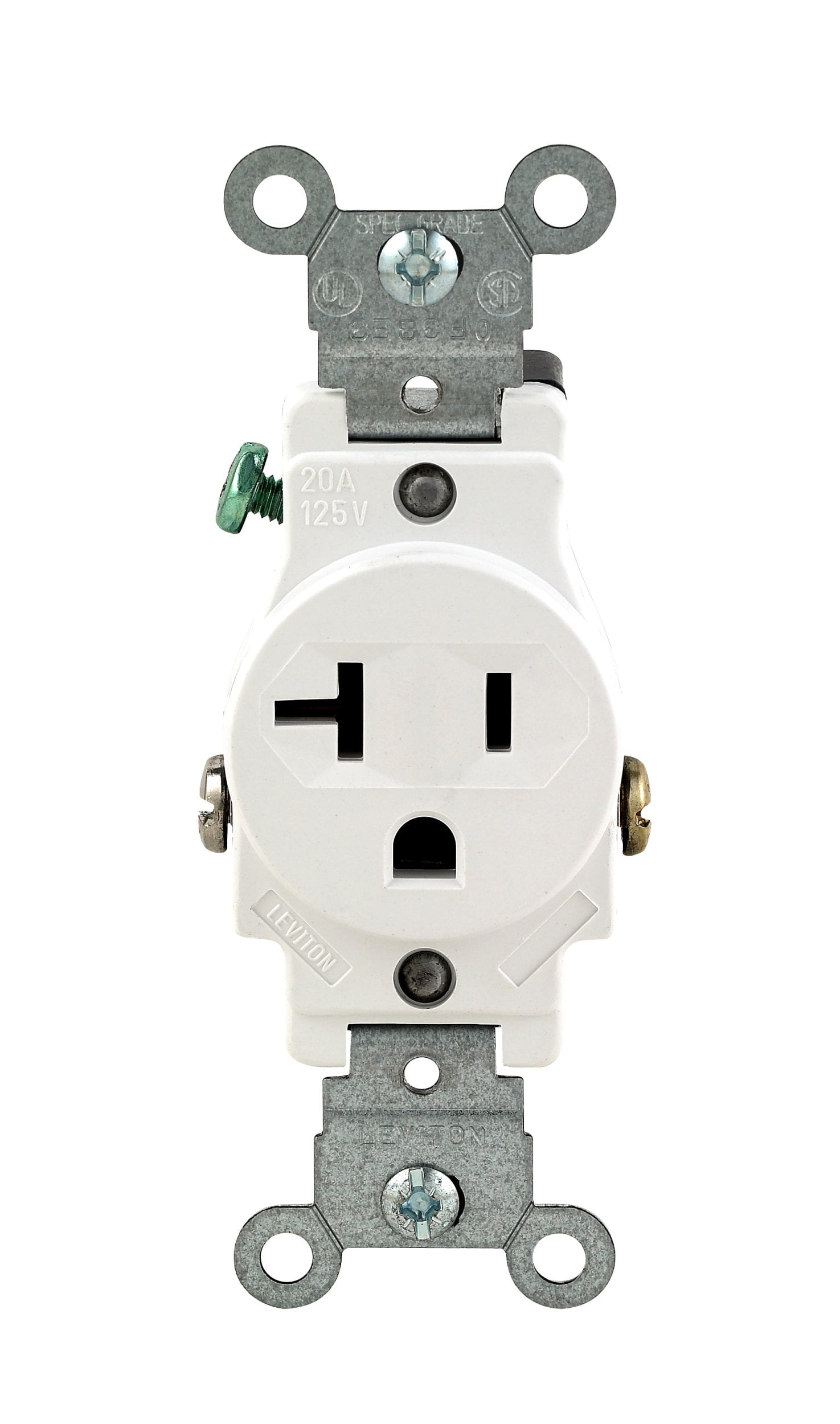 Receptáculo de hoja recta Leviton 5801-KWS 20A 125V | Bodega Aurrera en ...