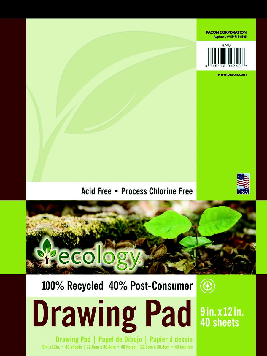 Ecology 9 x 12 In. Post Consumer Waste Heavy Weight Recycled Drawing ...