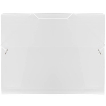 JAM Paper Plastic Portfolio with Two Button Snap Closure, 9 1/2" x 12 1 ...