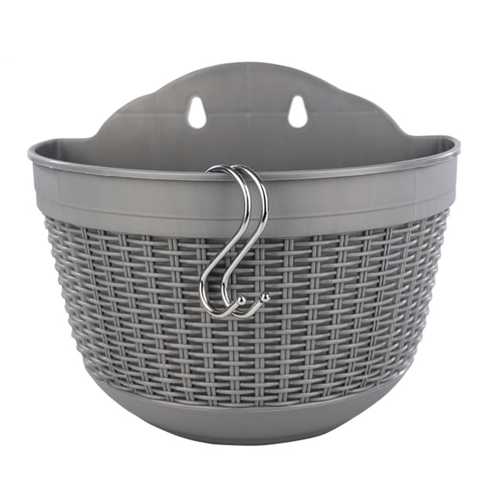 HES Plant Hanging Basket Wall-mounted Semi-circular Shape Resin ...