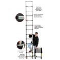 Telesteps 12.5ft Telescoping Extension Ladder – 16ft Reach, 250lb ...