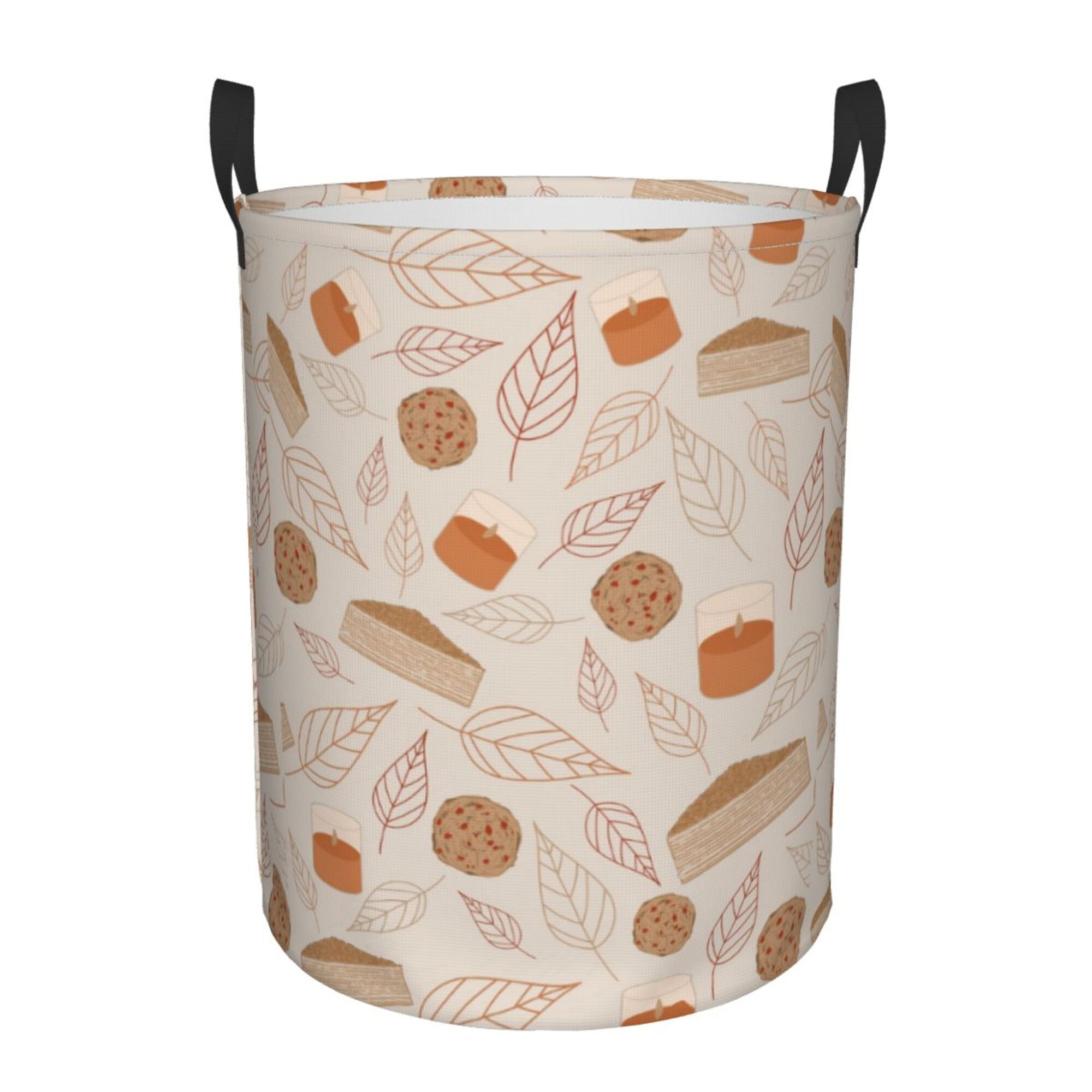 ZICANCN Leaf Cake Design Illustration Laundry Basket Organizer, Dirty ...