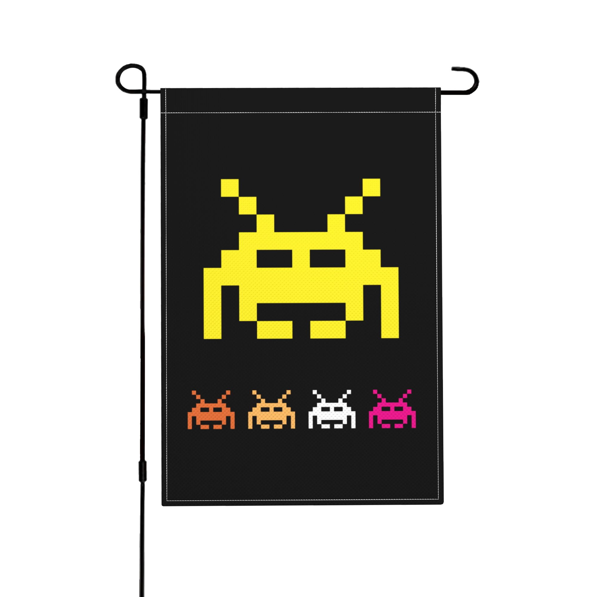 TEQUAN Alien UFO Space Game Garden Flags, 18 x 12 inch Double Sided ...
