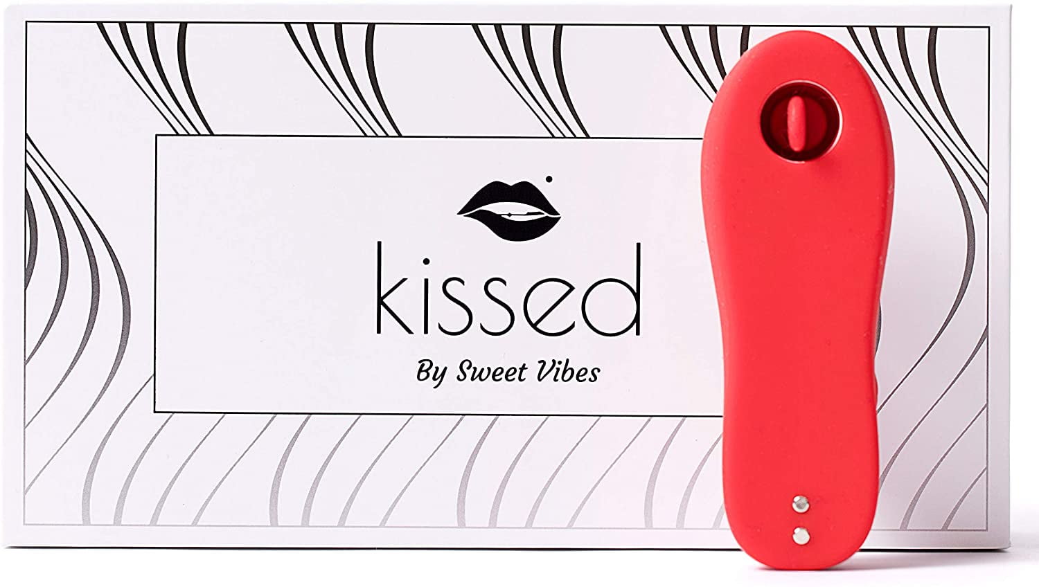 SWEET VIBES Kissed Oral Simulator, Smooth Silicone Vibrator (Scarlet ...