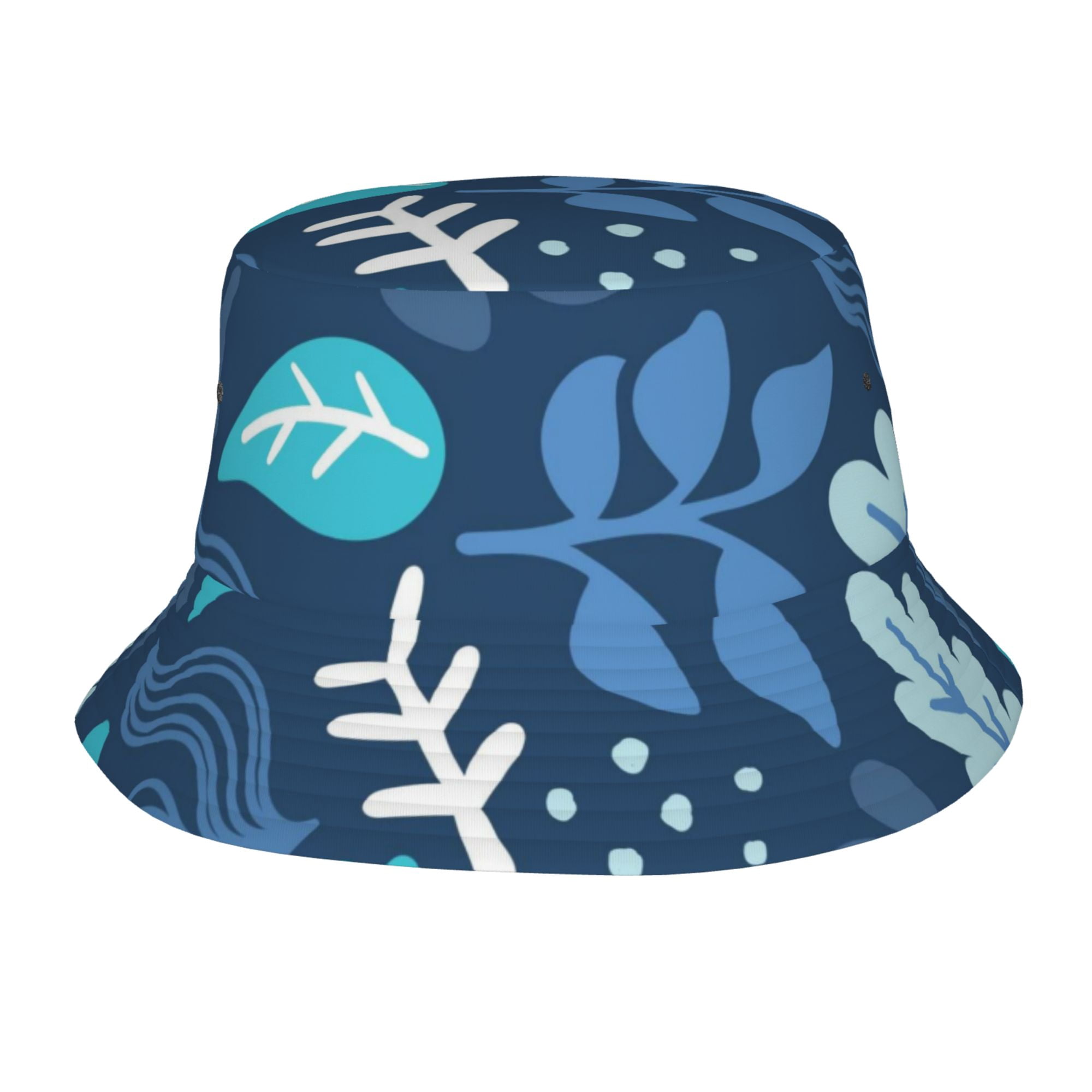 ZICANCN Abstract Seamless Leaf Pattern Bucket Hat, Unisex Print Double ...