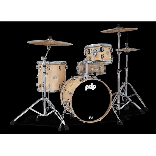 PDP PDCM18BPNA Concept Maple Bop Drum Set, Natural - 3 Piece - Walmart.com