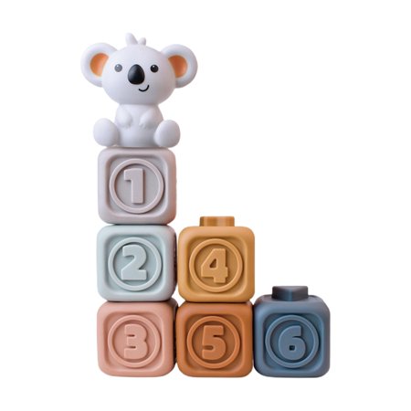 Soft Building Blocks toys with Numbers Animals Shapes Textures ...