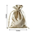 eFavormart 12PCS Champagne Satin Gift Bags, Drawstring Pouch, Wedding ...