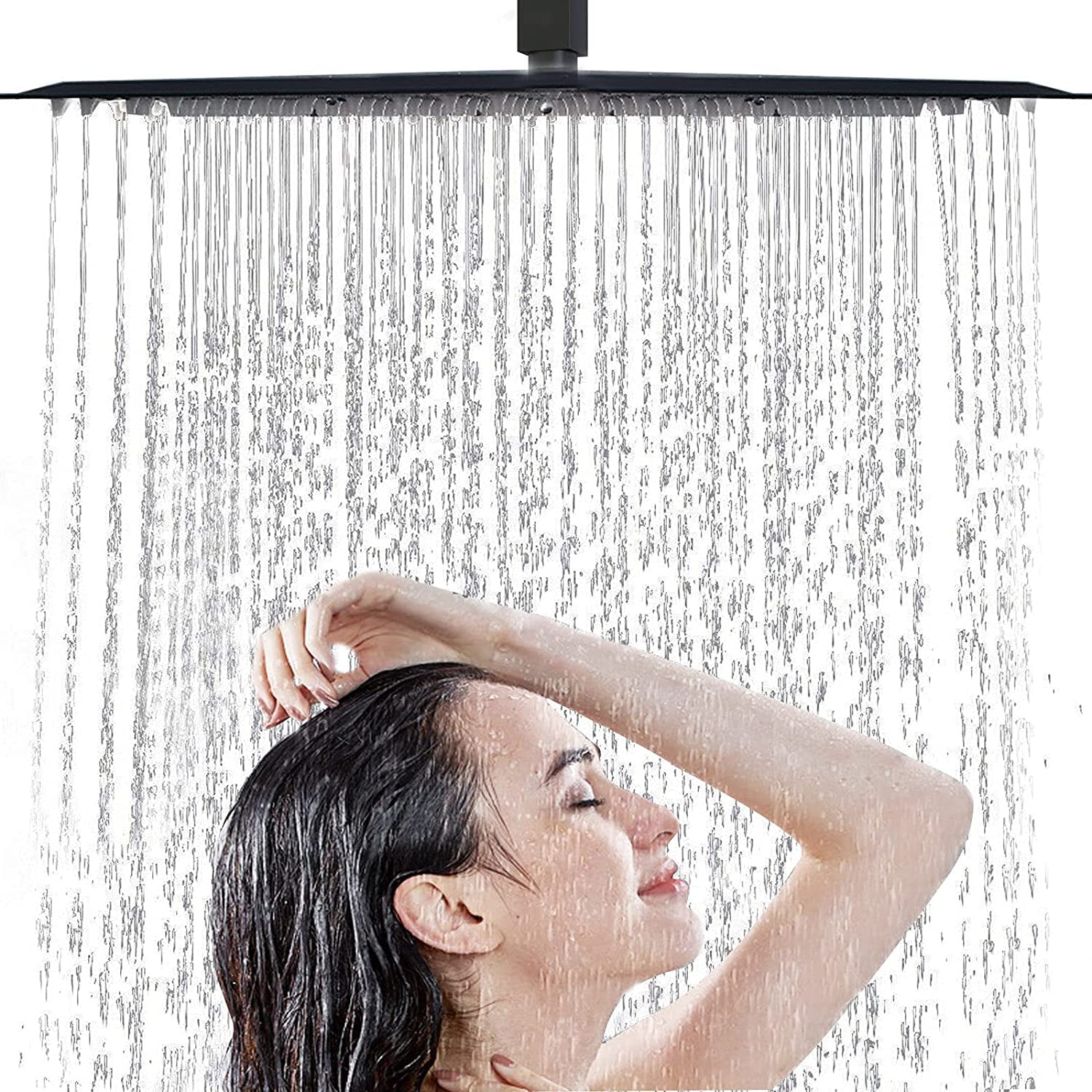 High Pressure Shower Head 16 Inch Large Rain Square Shower Heads Ultra ...