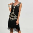 FAVIPT Sparkly Dresses for Women Long Dressy Party Sleeveless Mini Tassel Bodycon Midi Dress ...