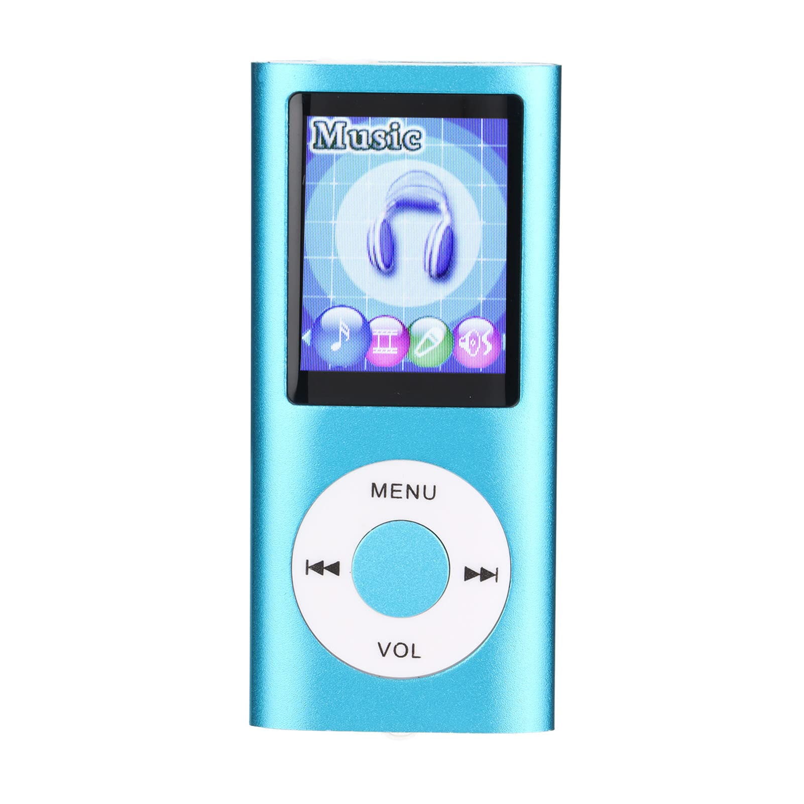Reproductor MP3 Heayzoki, pantalla a color de 1,8 pulgadas, 30 horas de ...