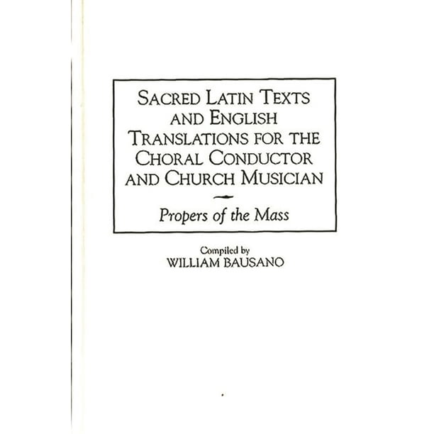 Latin Mass Text