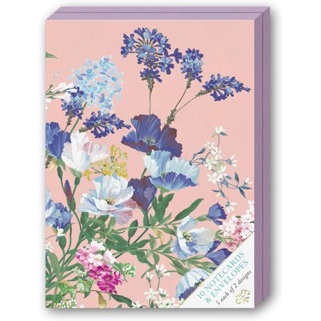 Punch Studio Boxed Note Card Set, Set of 10 Cards/Envelopes, Floral ...