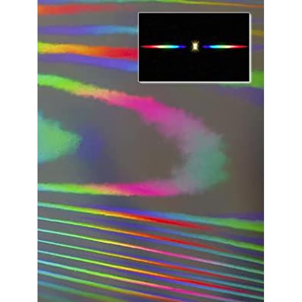 1,000 lines/mm Diffraction Grating Sheet Single Axis Linear [1' x 6 ...