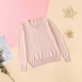 Girls Boys V Neck Cotton Sweater School Fashion Cute Sweatshirt Solid ...