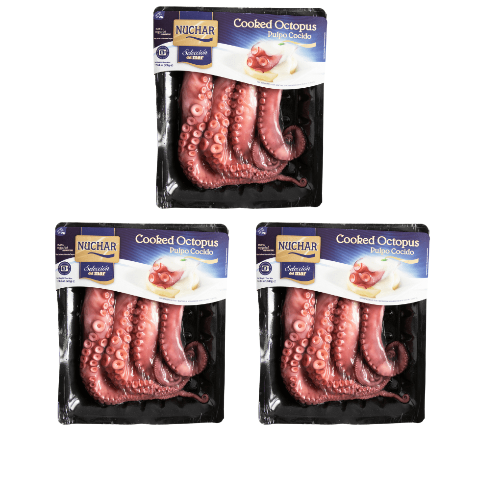 Cooked Octopus (Pulpo Cocido) (17.64 ounce)- 3 Pack - Walmart.com