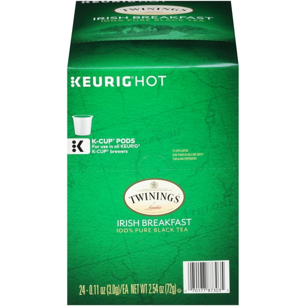 Twinings Irish Breakfast K-Cup® Pods for Keurig, Pure Black Tea, 24 ...