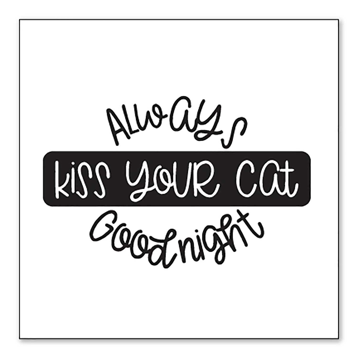 DistinctInk Custom Bumper Sticker - 10" x 10" Decorative Decal - White ...