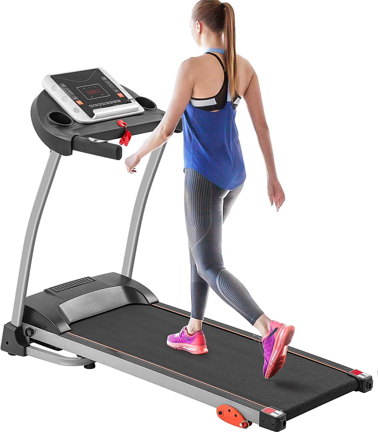 2.5HP Foldable Incline Treadmill 300Lbs Weight Capacity for Home ...