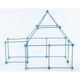 Plastic Building Blue and Green Construction Forts game, 72 Pieces ...