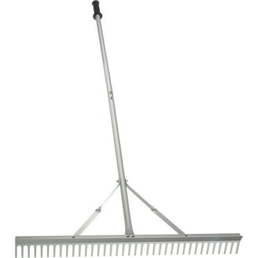 Colwelt Landscape Rake 36'', Aluminum Rake with Lightweight 69'' Handle ...