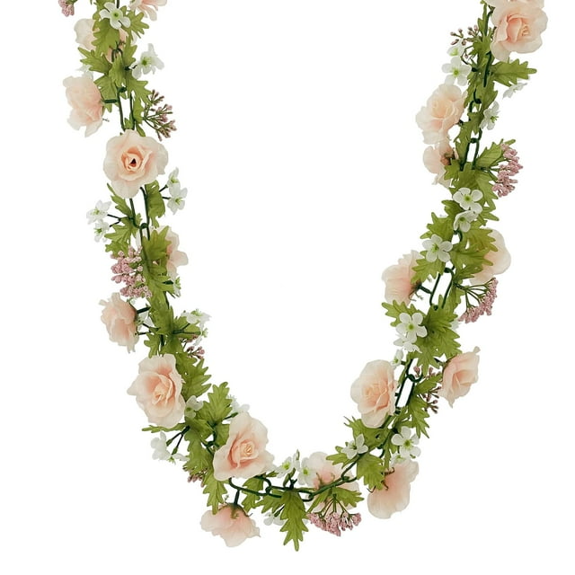 6ft. Pink Rose Garland by Ashland® - Walmart.com