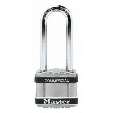 Master Lock Keyed Padlock, 7/8 in,Rectangle,Black 6121LJ - Walmart.com