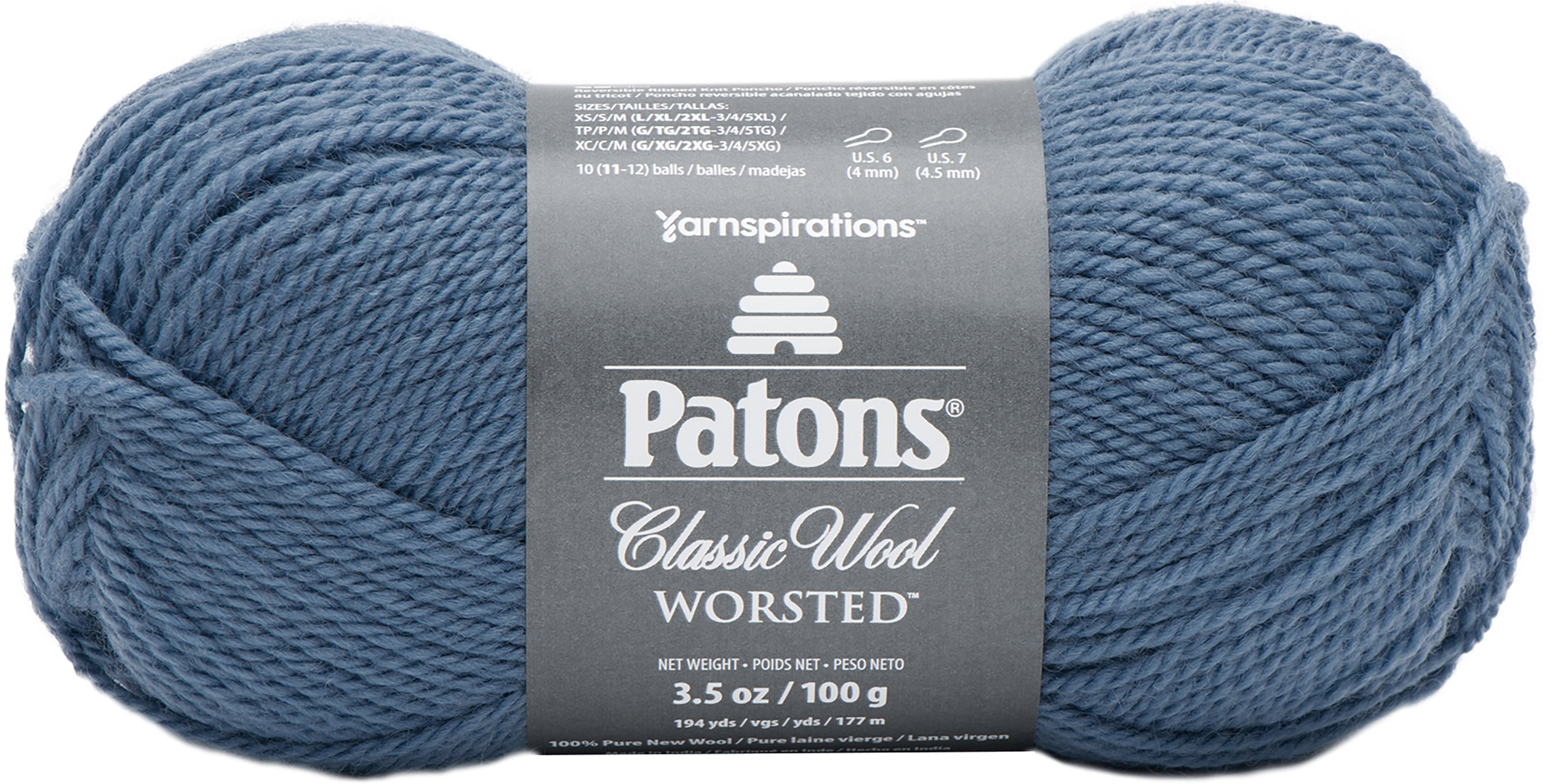 Patons Classic Wool Yarn-Country Blue | Walmart Canada