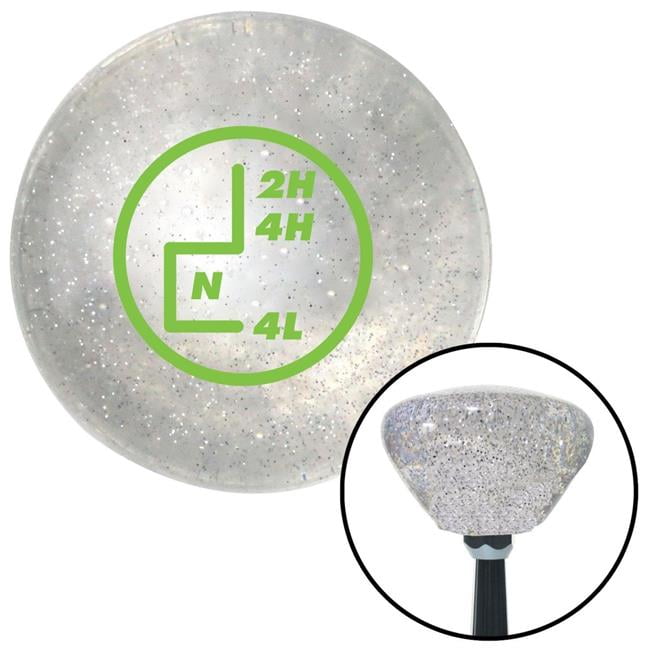 American Shifter Green Transfer Case No. 5 Clear Retro Metal Flake ...