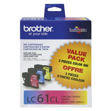 Brother LC61BK Innobella Ink, Black - Walmart.com