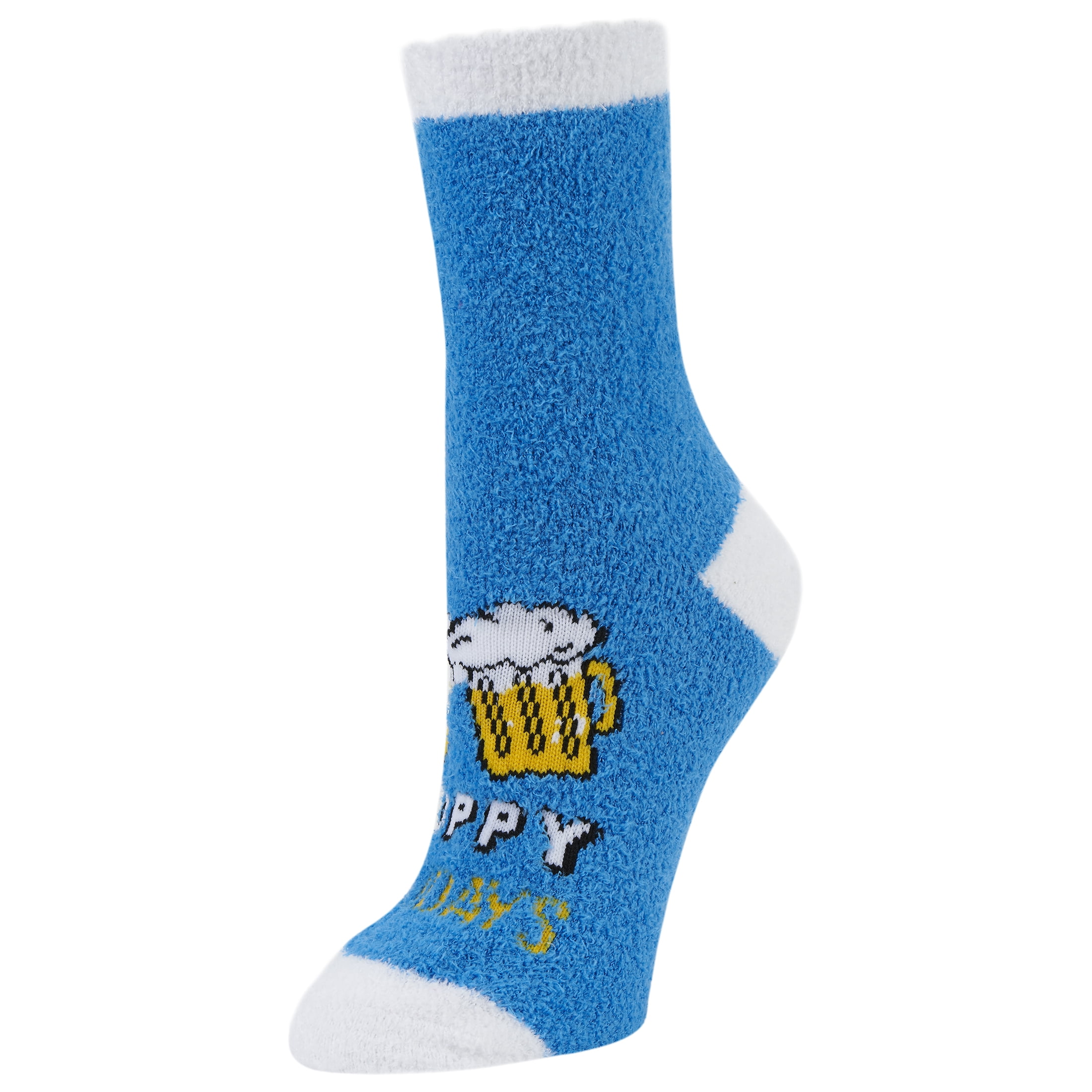 Airplus Holiday Aloe Infused Crew Socks, Hoppy Holiday, Women's Medium ...