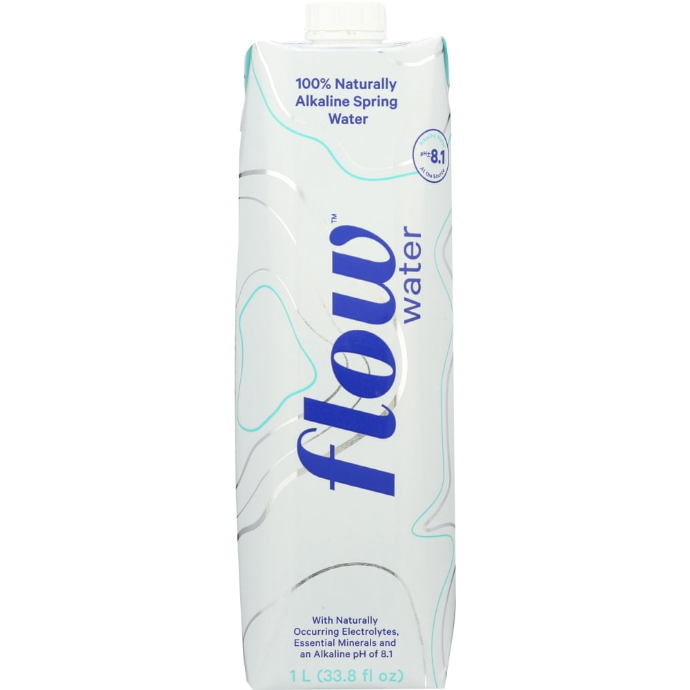 FLOW Naturally Alkaline Spring Water, 33.8 Fl oz - Walmart.com ...