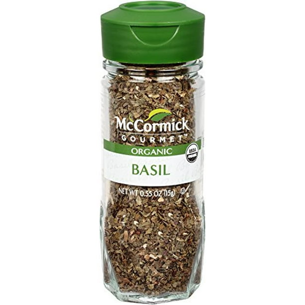 McCormick Gourmet Organic Basil .55 oz (Pack of 24) - Walmart.com